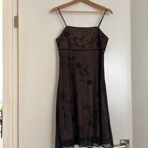 Nina Austin | Dresses | Vintage 9s Nina Austin Sheer Lined Beaded Dress | Poshmark
